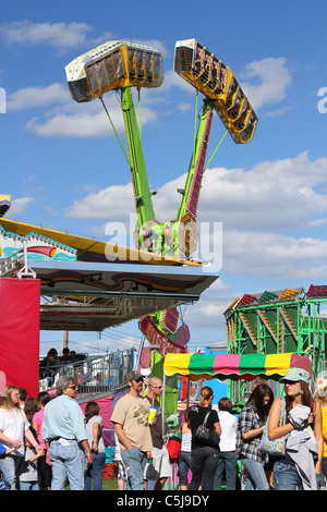 Midway Carnival Rides and People. Canfield Fair. Mahoning County Fair ...