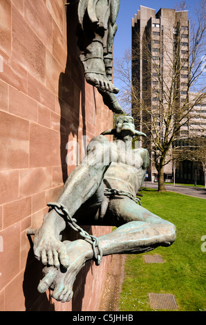 St Michael's victory over the devil (1958) by Sir Jacob Epstein ...