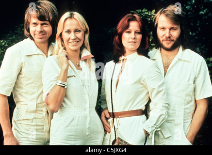 ABBA. Anni-Frid Lyngstad, Benny Andersson, Agnetha Fältskog and Björn Ulvaeus 1976 Stock Photo ...