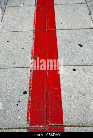 The Freedom Trail Marker and red brick line brings tourists though the ...
