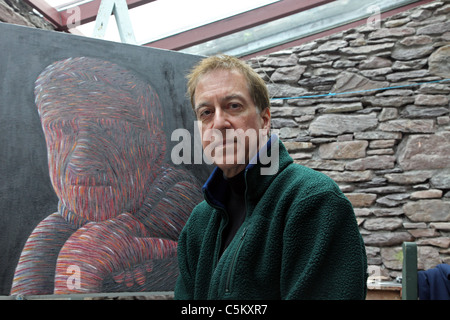 Theo Appel, Paris-based American artist in his studio, Cill Rialaig ...
