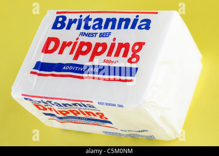500 gram block of Britannia finest beef dripping Stock Photo - Alamy