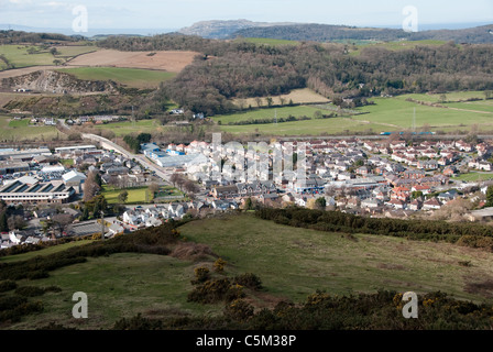 The town of Mochdre North Wales Stock Photo - Alamy