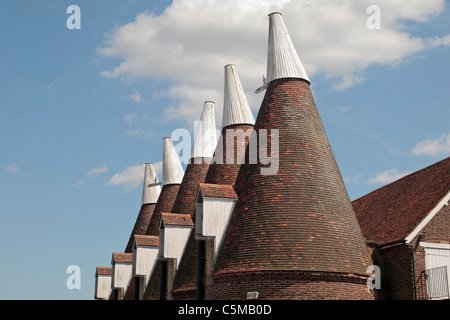 The Oast houses (for storing hops) at the Hop Farm Family Park, Paddock ...