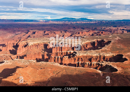 Sunset at Grand View Point Overlook, Canyonlands National Park, Utah ...