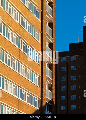Trelawney Estate in Hackney East London built in the 1960s with high ...