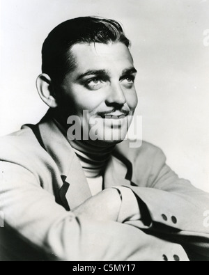 CLARK GABLE (1901-1960) US film actor at RAF Polebrook, England, in ...