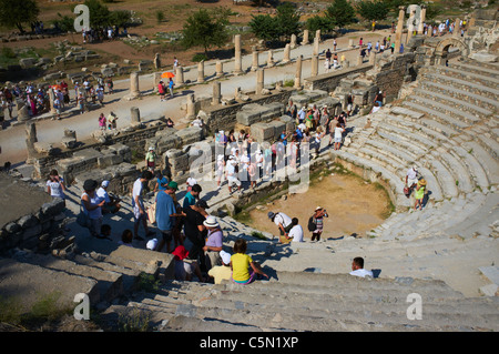 Ephesus archeological site. Ancient odeon. Historic ancient place in ...