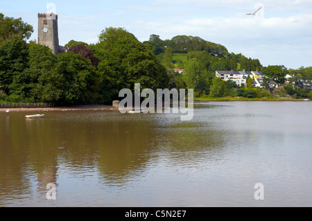 mill pond at Stoke Gabriel South Hams Devon, England, England Stock ...
