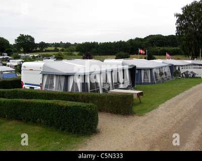 Danish campsite, Krusa, Jutland, Denmark Stock Photo - Alamy