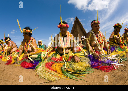 Yapese people Yap Day Festival performance, Yap Island, Federated Stock ...