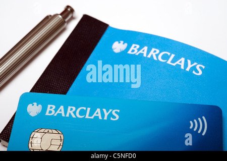 Barclays debit card and cheque book Stock Photo - Alamy