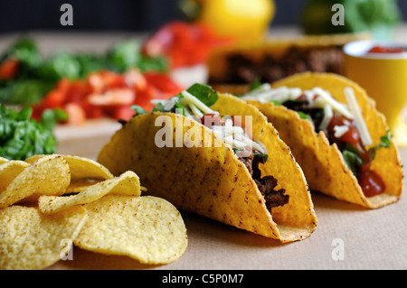 Tex Mex Tacos Stock Photo - Alamy