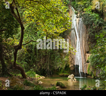 Waterfall at Shinolaka near Gialova, Messinia, Peloponnese, Greece ...