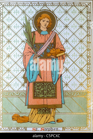 Saint Stephen First Martyr for Christianity Stained Glass Window Duomo ...