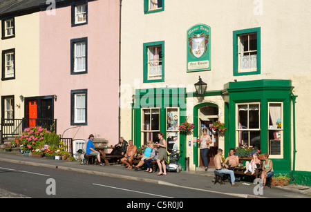 People enjoying a drink outside the Manor Arms, a 'real ale' pub in ...