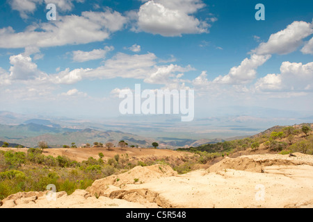 Panoramic scenery near Key Afar in the Lower Omo Valley, Southern ...