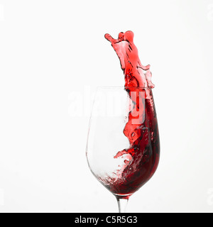 Wine moving inside a glass Stock Photo - Alamy