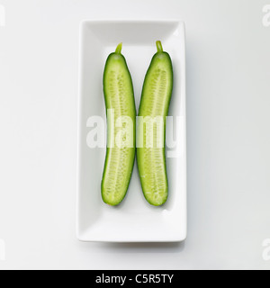 Cut cucumber, cross-section Stock Photo - Alamy
