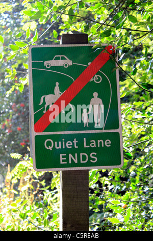 A Quiet Lane (route for shared pedestrian, vehicular and rider use) on ...