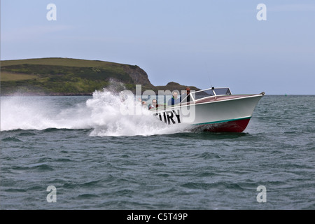 Ride on the Waves, Padstow Speedboat Stock Photo - Alamy