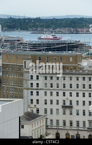 Southampton City centre, England - rooftop view Stock Photo - Alamy