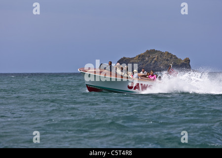 Ride on the Waves, Padstow Speedboat Stock Photo - Alamy