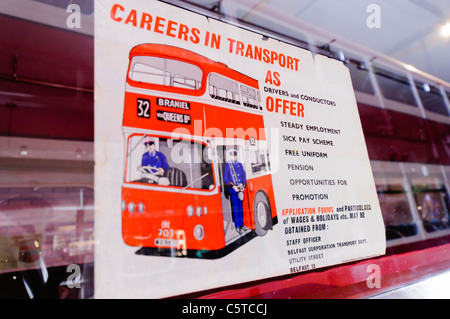 Bus driver recruitment poster Stock Photo - Alamy