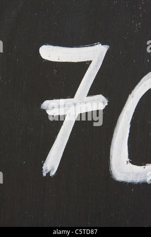 07 character number photograph Stock Photo - Alamy