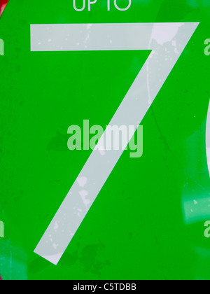 07 character number photograph Stock Photo - Alamy