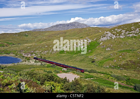 The afternoon Jacobite steam train heading towards Mallaig from Morar ...