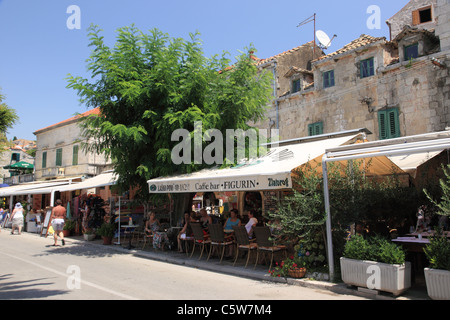 Restaurants and bars in cavtat Croatia Stock Photo - Alamy