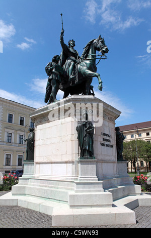 The Equestrian Statue of King Ludwig I, King of Bavaria Stock Photo - Alamy