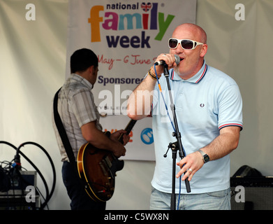 Buster Bloodvessel of the ska band Bad Manners at the Newport Centre ...