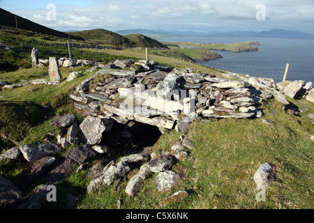 Medieval Christian oratory believed built by the Skellig monks Cill ...