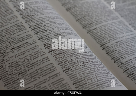 Oxford dictionary, close-up Stock Photo - Alamy