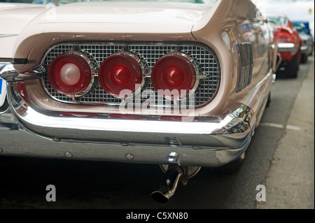 Rear lights close up image on old vintage car Stock Photo - Alamy