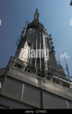 Antenna on the top of the Empire State Building, New York. America ...