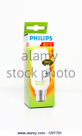 Philips Low Energy Light Bulb Stock Photo - Alamy