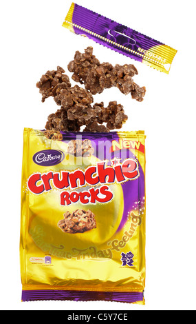 Bag of Cadbury Crunchie Rocks chocolates Stock Photo - Alamy