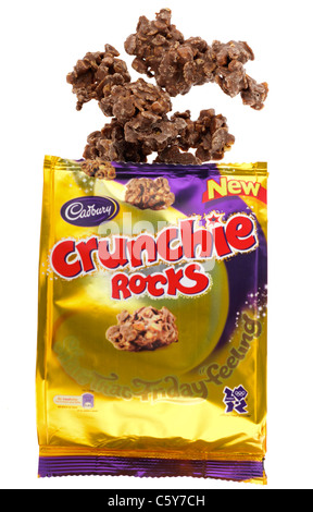 Bag of Cadbury Crunchie Rocks chocolates Stock Photo - Alamy