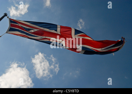 A battered union jack flag Stock Photo - Alamy