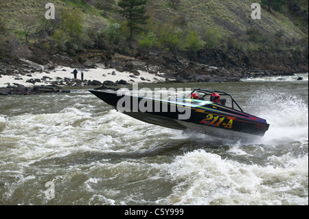 Salmon River Jet Boat race, Riggins, Idaho Stock Photo - Alamy