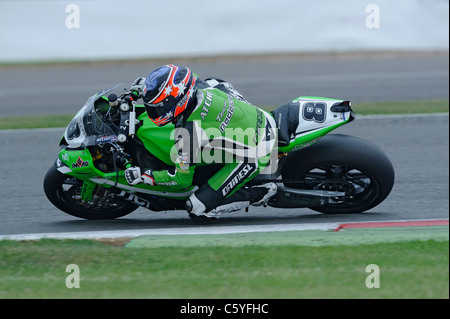 mark aitchison on the kawasaki superbike Stock Photo - Alamy
