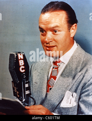 British-born American comedian and actor Bob Hope poses with his wife ...