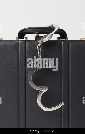 Close up of briefcase handle Stock Photo - Alamy