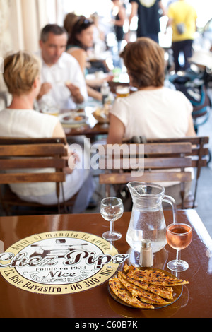 Chez Pipo, Socca, restaurant, cafe, Nice, France Stock Photo - Alamy