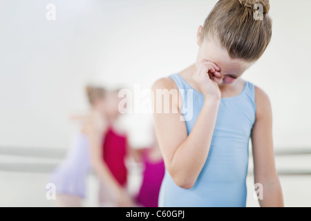 Sad ballet dancer crying in the cloak room Stock Photo - Alamy