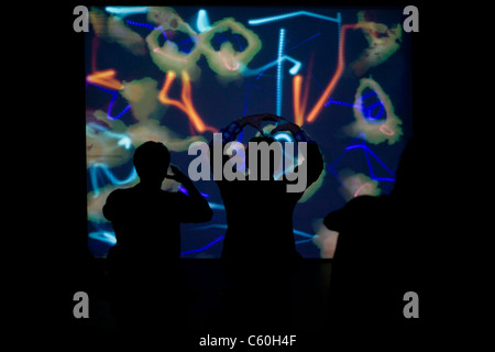 Dancers experience David Glowacki's Danceroom Spectroscopy interactive ...