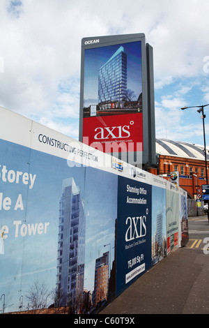 The non-existing Axis tower on posters and LCD screen with Beetham ...